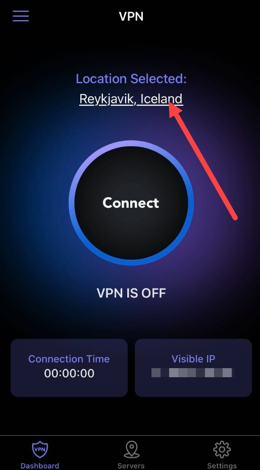 Private Browser Deluxe - How to change VPN server location – Maple Media